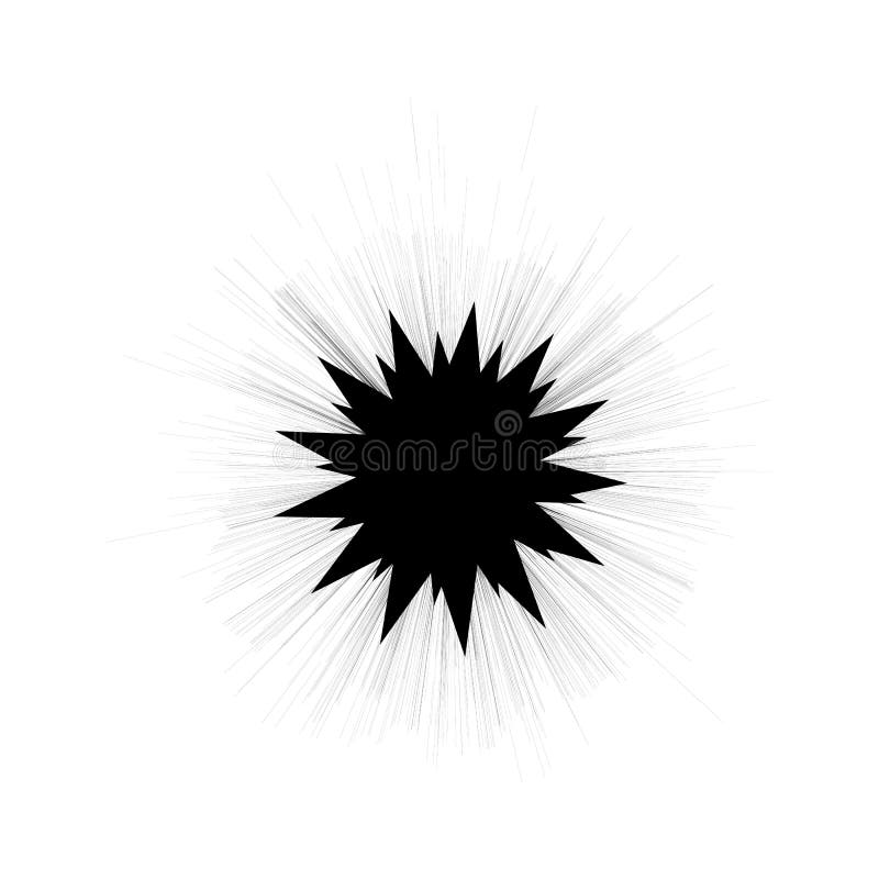 Explode Flash, Cartoon Explosion, Star Burst Isolated on White ...