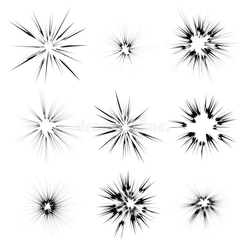 Explode Flash, Cartoon Explosion, Star Burst Stock Vector ...