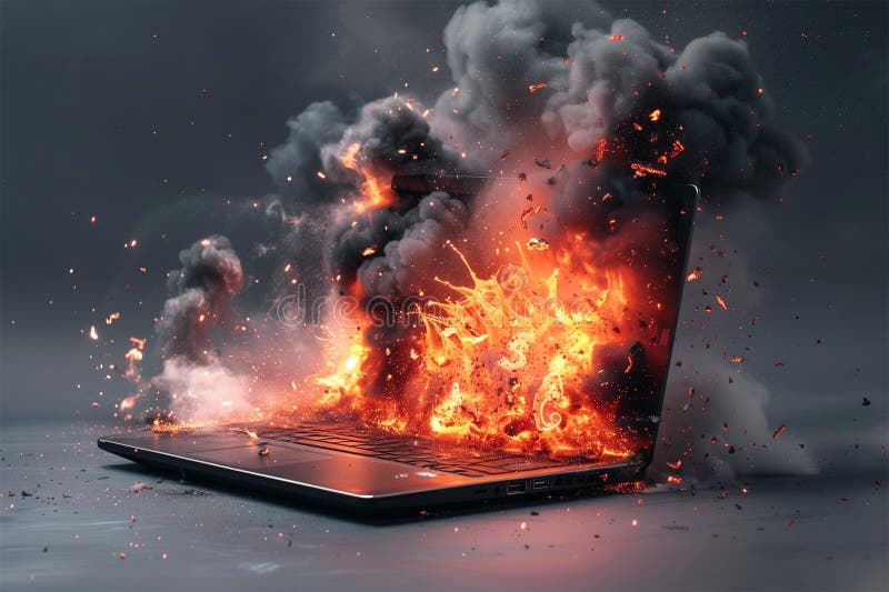 Computer Crash Stock Illustrations – 10,311 Computer Crash Stock ...