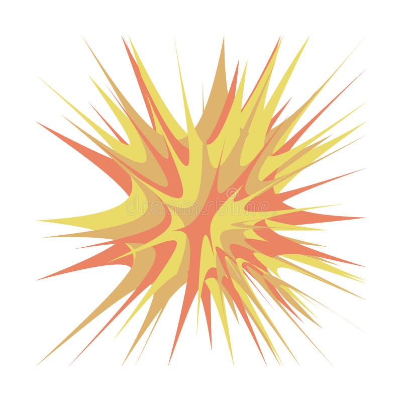 Explode Vector Illustration. Cartoon Bang Element. Comic Book Explosion ...