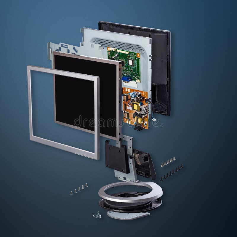 Explode View of Computer Mouse Stock Photo - Image of point, modern ...