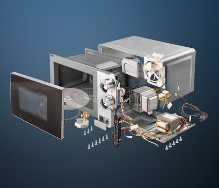 Explode View of a Microwave Stock Image - Image of cutout, clean: 266470711