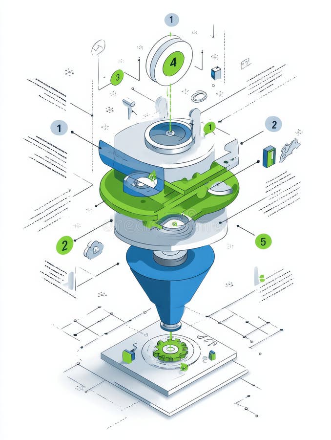 Exploded Diagram Illustrating the Components and Steps of a Scam Funnel ...
