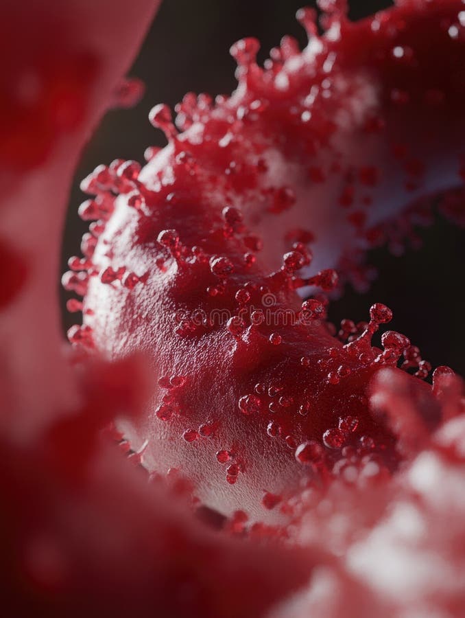 Exploded Microscope View of Red Blood Cells Stock Photo - Image of ...