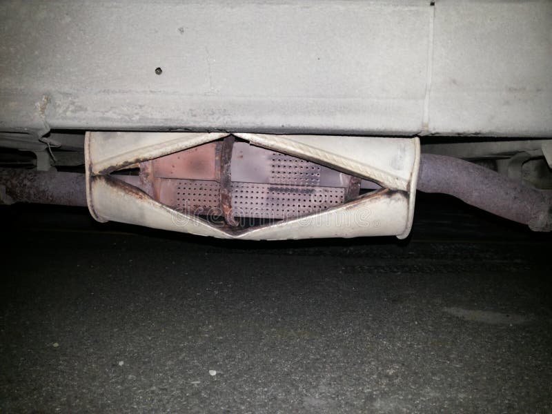 Exploded muffler stock image. Image of muffler, exploded - 74522211