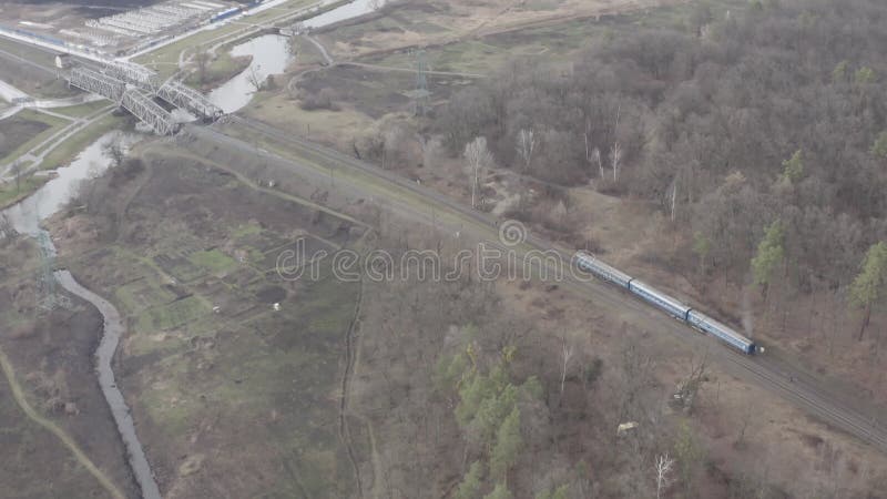 Exploded Railway Bridge. War in Ukraine Stock Video - Video of bridge ...