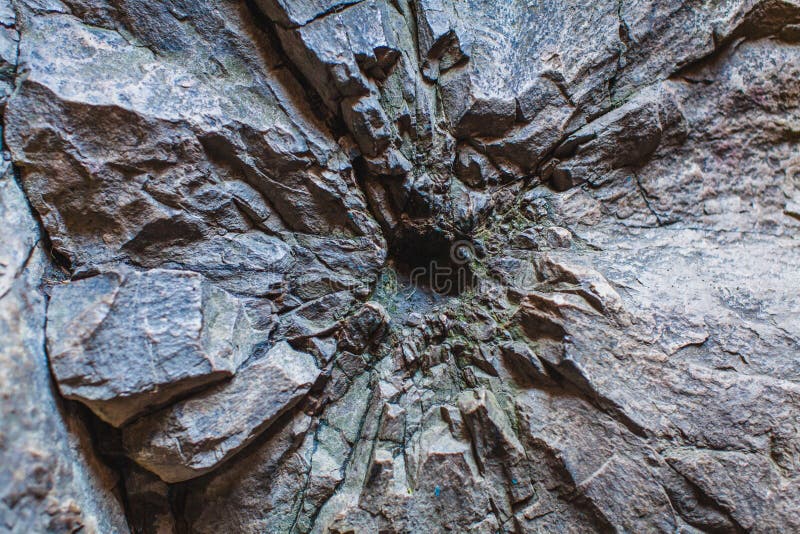 Exploded rock wall stock photo. Image of wall, structure - 235683204