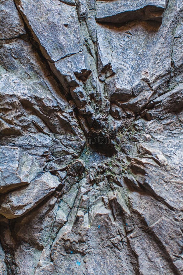 Exploded rock wall stock image. Image of structure, fissure - 235683221