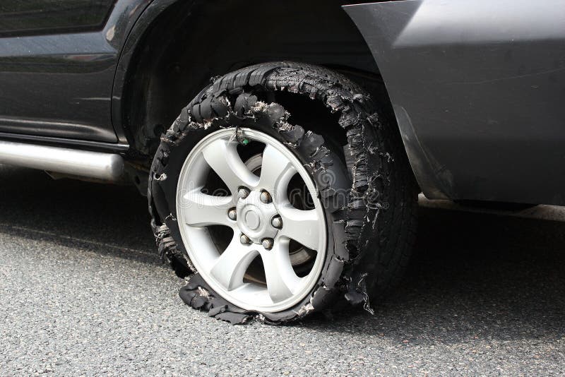 Exploded truck tire stock photo. Image of cracked, exploded - 27916380