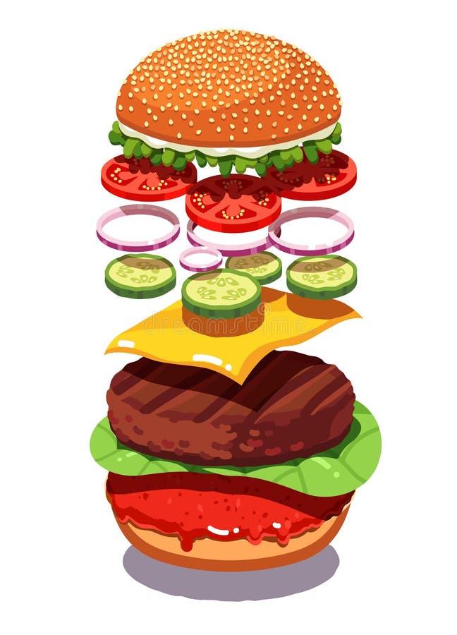 1+ Burger exploded Free Stock Photos - StockFreeImages
