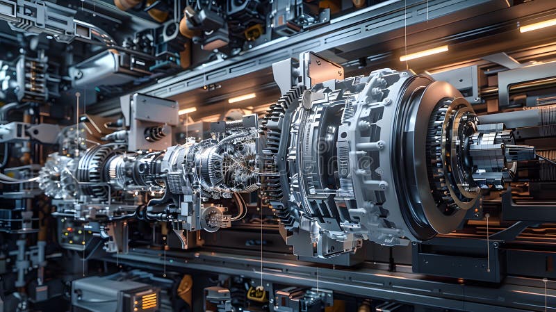Exploded View of an Automatic Transmission with Inovation. Stock ...