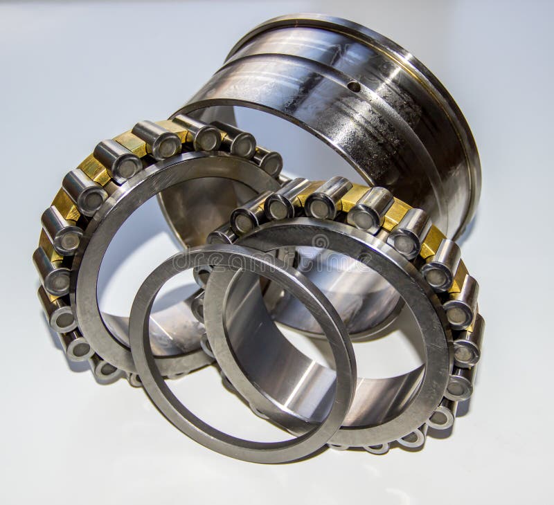 Exploded View of a Double-row Tapered Roller Bearing Hub Unit Stock ...