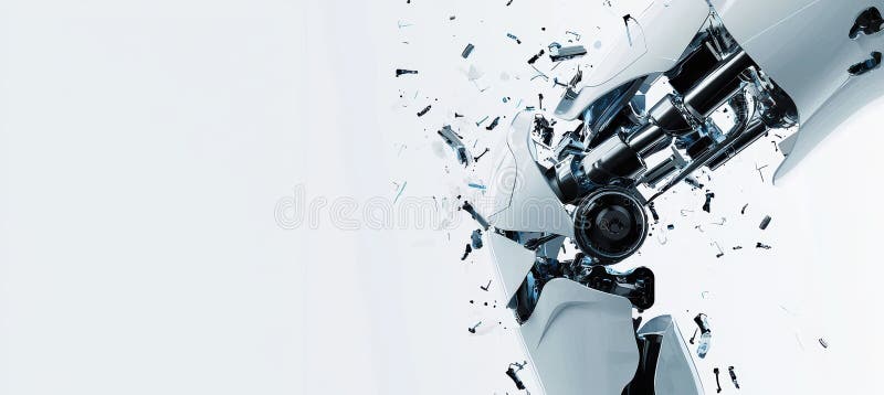 Exploded View of Knee Endoprosthesis Highlighting Precision Engineering ...