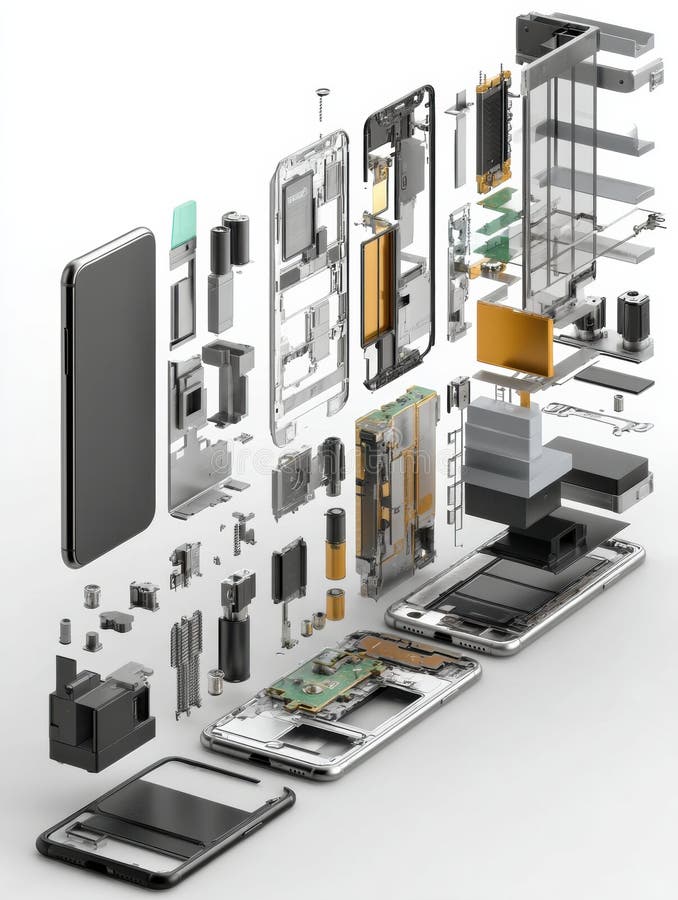 Exploded View of Air Conditioner Components Stock Photo - Image of hvac ...