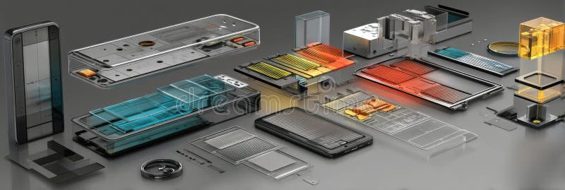 Modular Smartphone Concept with Detailed Exploded View Showcasing ...
