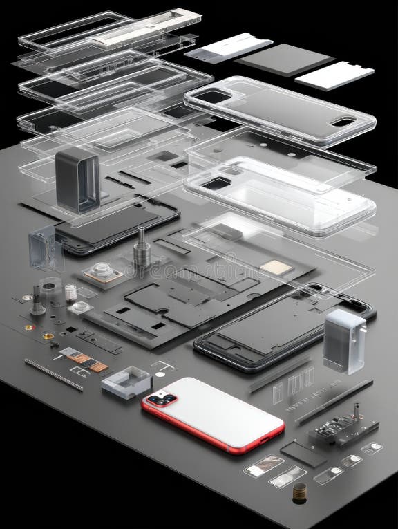 Innovative Modular Smartphone Concept Displayed in Exploded View ...