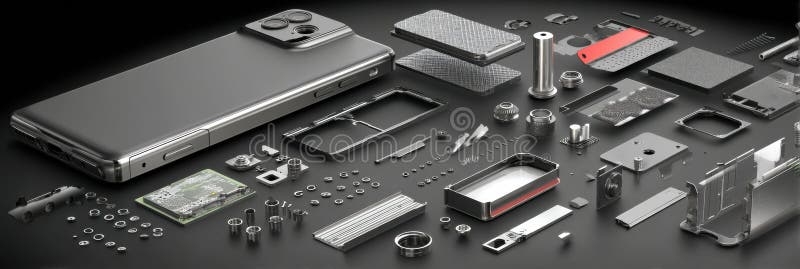 Exploded View of Air Conditioner Components Stock Photo - Image of hvac ...