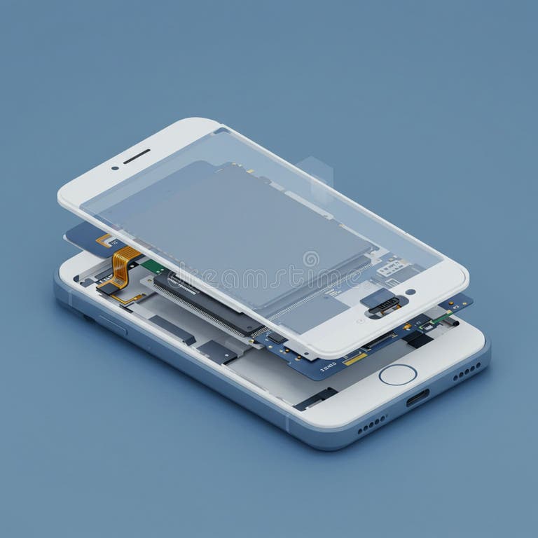 An Exploded View of a Smartphone Reveals Its Internal Components ...