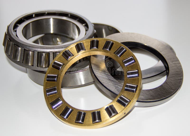 Exploded View of a Thrust Roller Bearing and a Tapered Roller Bearing ...