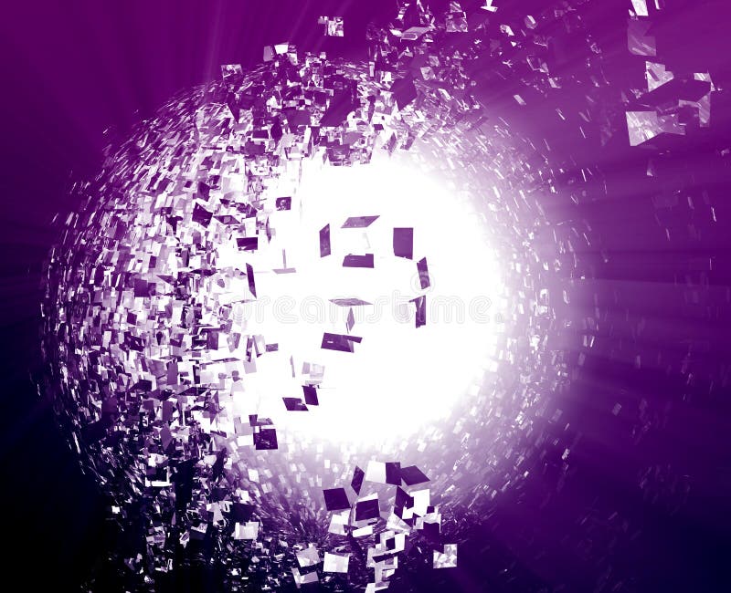 Exploding abstract stock illustration. Illustration of detonation - 9730321
