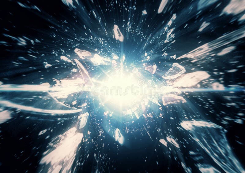 Exploding Abstract Fire Flame Background Stock Illustration ...