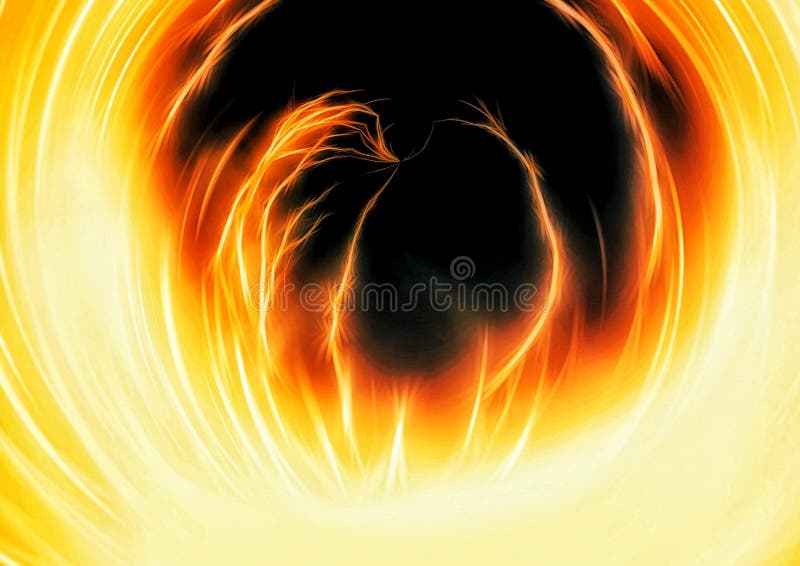 Exploding Abstract Fire Flame Background Stock Illustration ...
