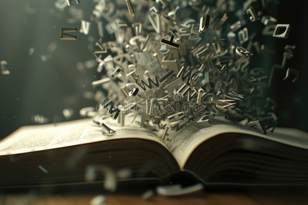 Exploding Alphabet: Dynamic Letters Burst from an Opened Book in ...