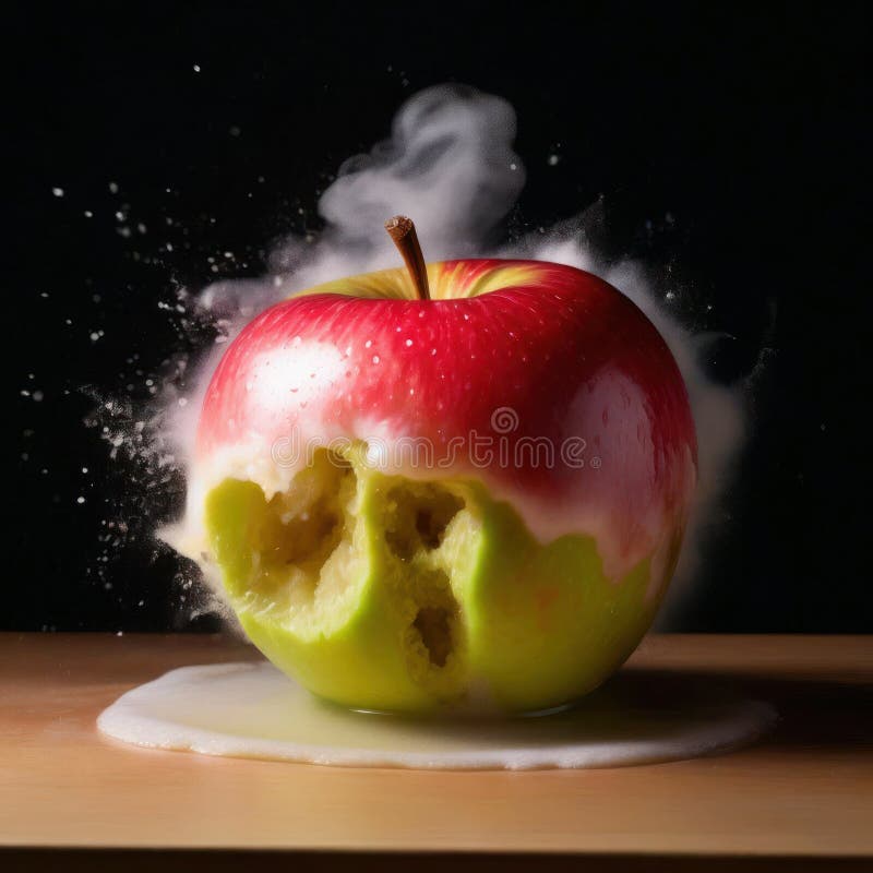Exploding Apple with Dramatic Impact Captured in a Stunning, High-speed ...