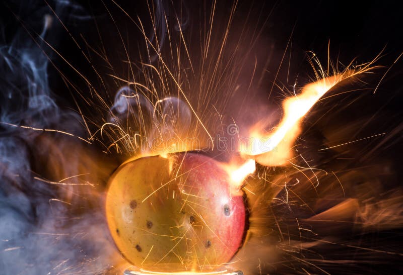 The Exploding Apple, Digital Art Stock Image - Image of natural, apple ...