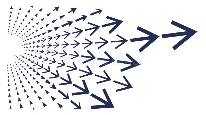 Exploding Arrows Radial Burst Concept, Vector Design Generative AI ...