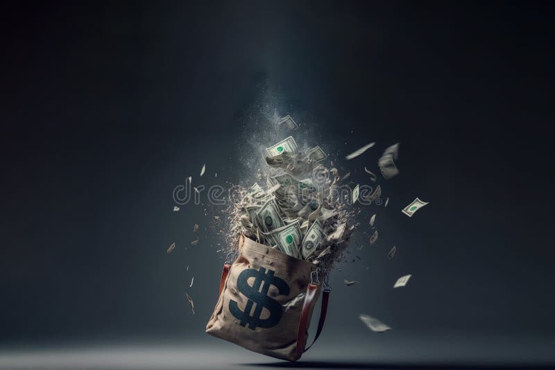 Exploding Money Bag Stock Illustrations – 25 Exploding Money Bag Stock ...