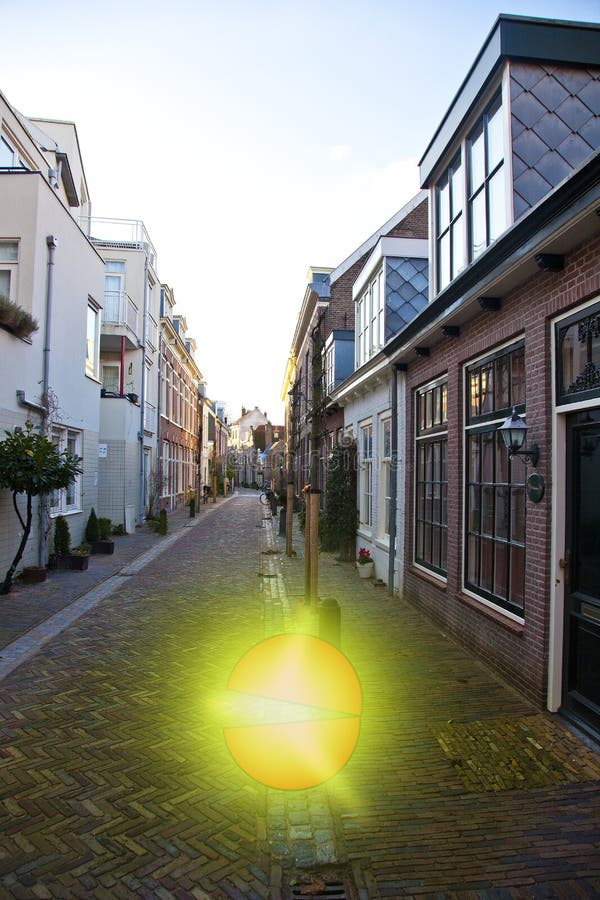 Exploding Ball on Street in Haarlem Stock Image - Image of lightning ...