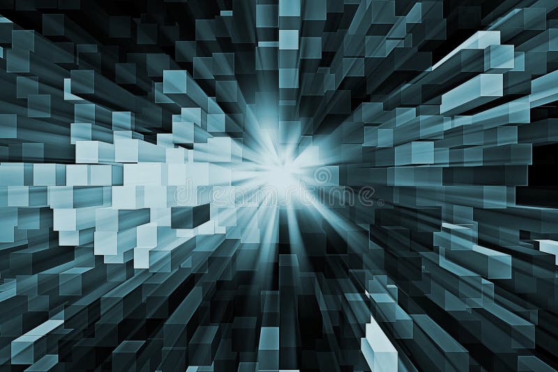 Exploding Blocks stock illustration. Illustration of exploded - 13738807