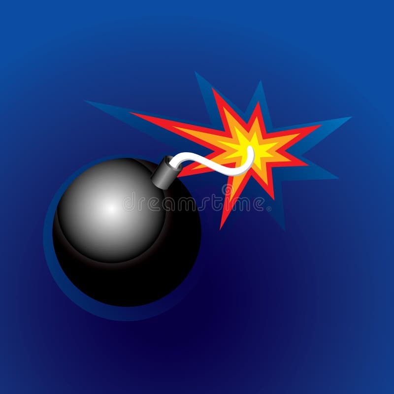 Exploding Bomb (illustration) Stock Vector - Illustration of ...