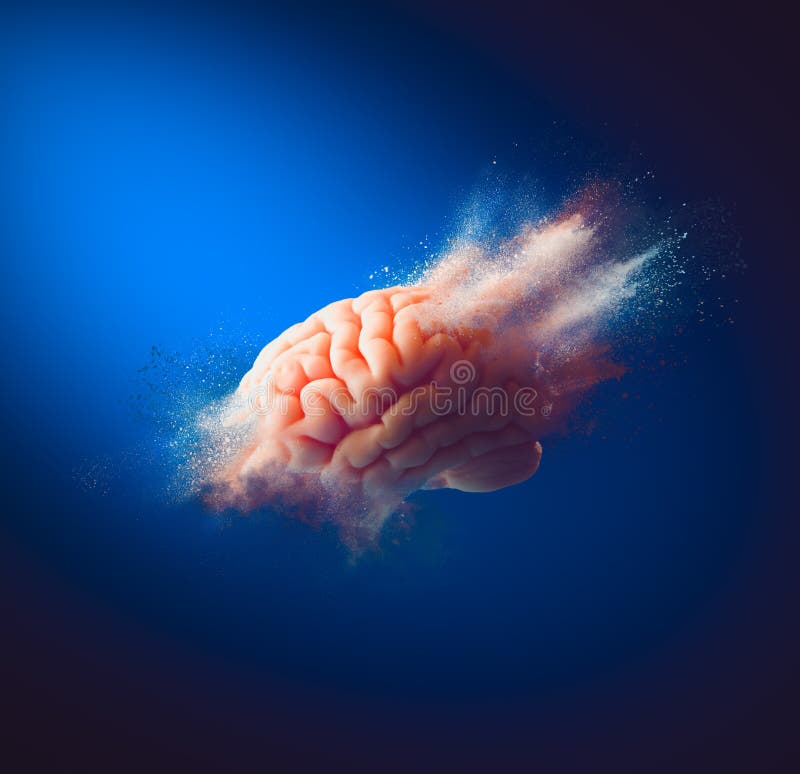 Brain Exploding In Rainbow Colors Stock Image - Image of genius ...