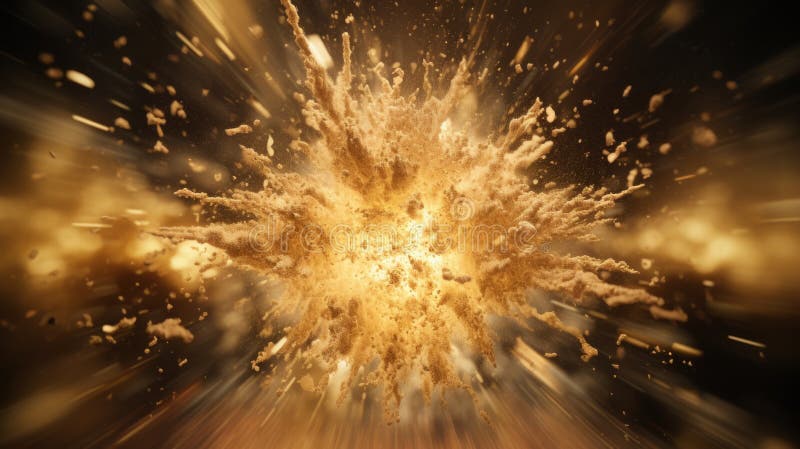 A Exploding Explosion of Yellow and Orange Colors Stock Photo - Image ...