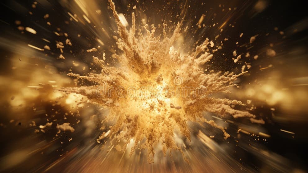 A Exploding Explosion of Yellow and Orange Colors Stock Photo - Image ...