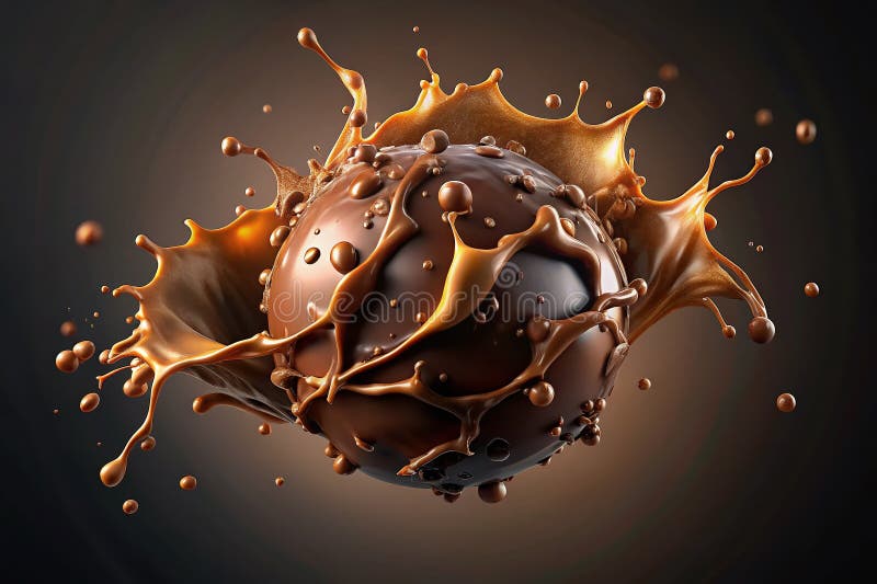 Exploding Chocolate Ball a Symphony of Sweetness and Liquid Indulgence ...