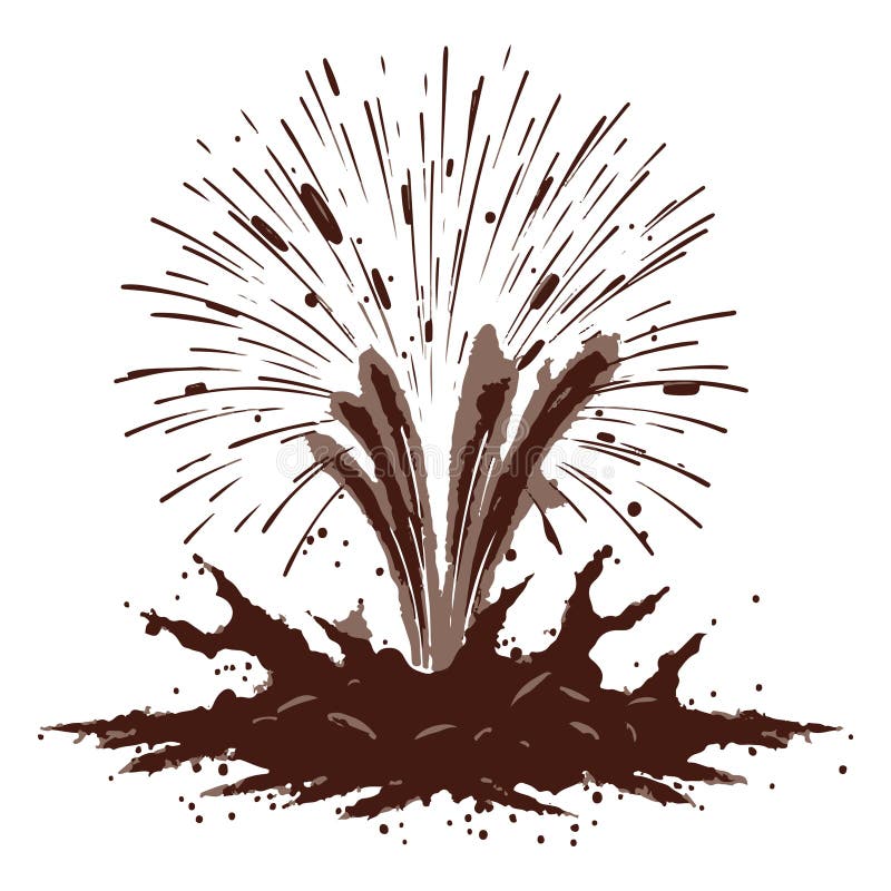 Exploding Chocolate a Dramatic Display of Richness Stock Vector ...