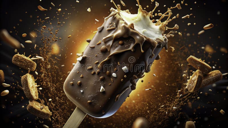 Exploding Chocolate Popsicle Dream Surreal AI Art Captures a Vibrant ...