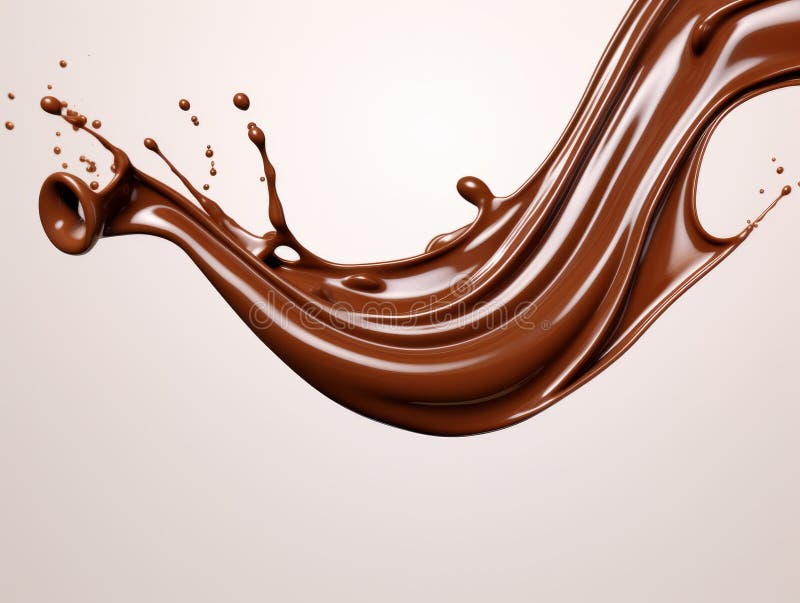 Exploding Chocolate Sensation: a Visual Delight! Stock Illustration ...
