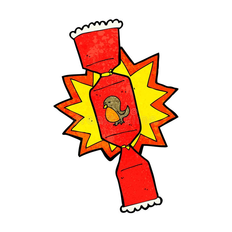 Exploding Christmas Cracker Stock Illustration - Illustration of ...