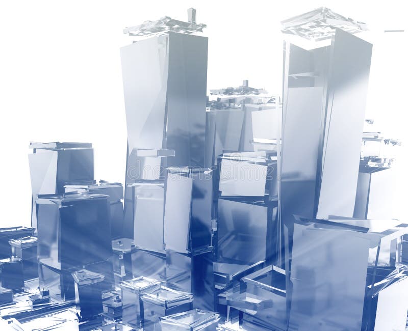 Exploding city stock illustration. Illustration of devastating - 10058277