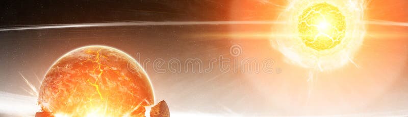 Exploding Close To Planet Earth 3D Rendering Elements of this Image ...