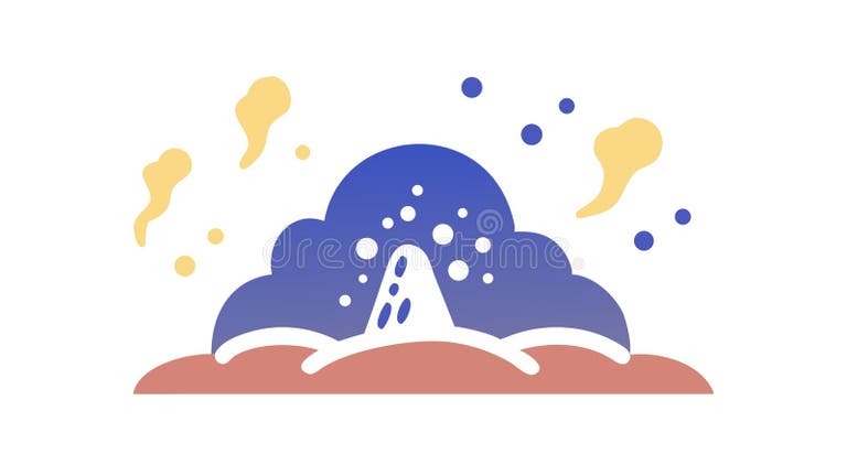 Exploding Cloud Impact Icon, Destruction, Force, Vector Design Generative AI Stock Vector ...