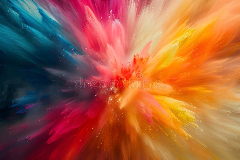 Exploding Color Dust Background - Dynamic Burst of Colors Stock ...