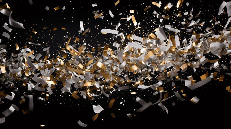 Exploding Colored Confetti Burst for New Years and Celebration Stock ...