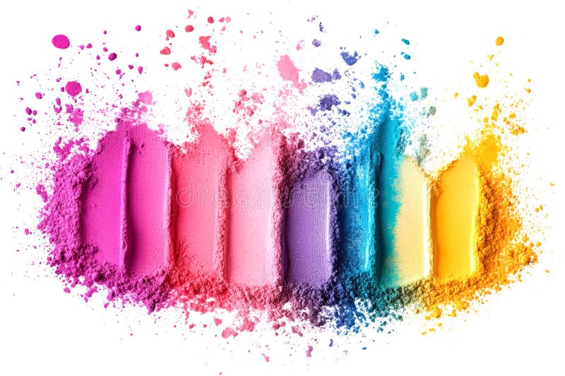 Exploding Colorful Eyeshadow Palette with Vibrant Pigment Powder ...