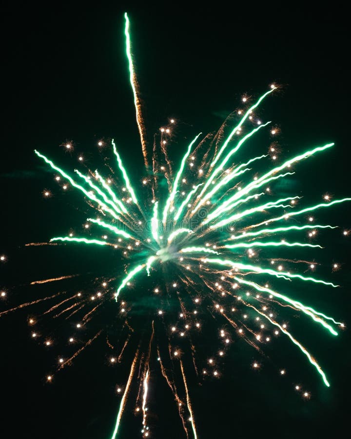 Exploding Fireworks on New Year S Eve Stock Image - Image of event ...
