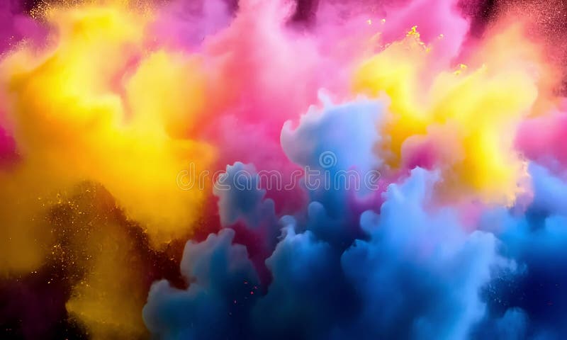 Exploding Colors stock footage. Video of pink, dark - 381461216